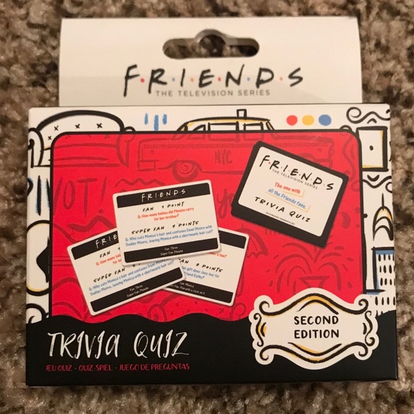 Games | Nwt Friends Tv Show Trivia Quiz Card Game | Poshmark